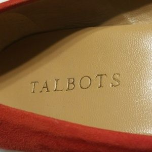 Talbots | Shoes | Talbots Red Suede Bow Front Kitten Heel | Poshmark